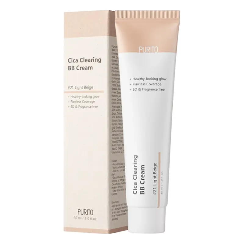 BB-крем з центеллою - PURITO Cica Clearing BB Cream, 21 тон - Light ...